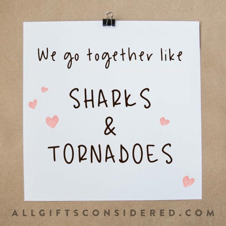 100+ Best "We Go Together Like..." Quotes » All Gifts Considered